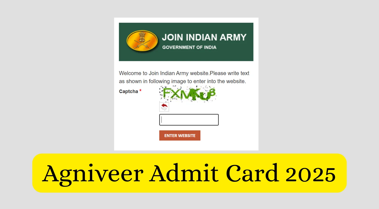 Army Agniveer Admit Card 2025 - AR Carrier Point