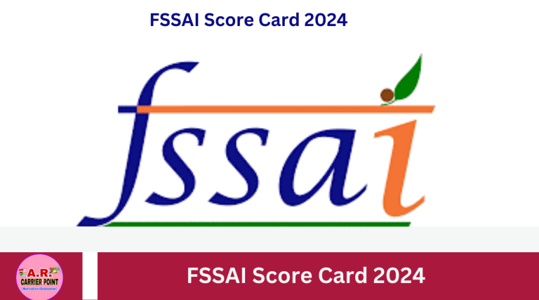FSSAI Score Card 2024 - AR Carrier Point