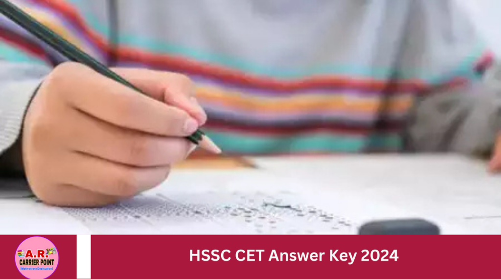 HSSC CET Answer Key 2024 - AR Carrier Point