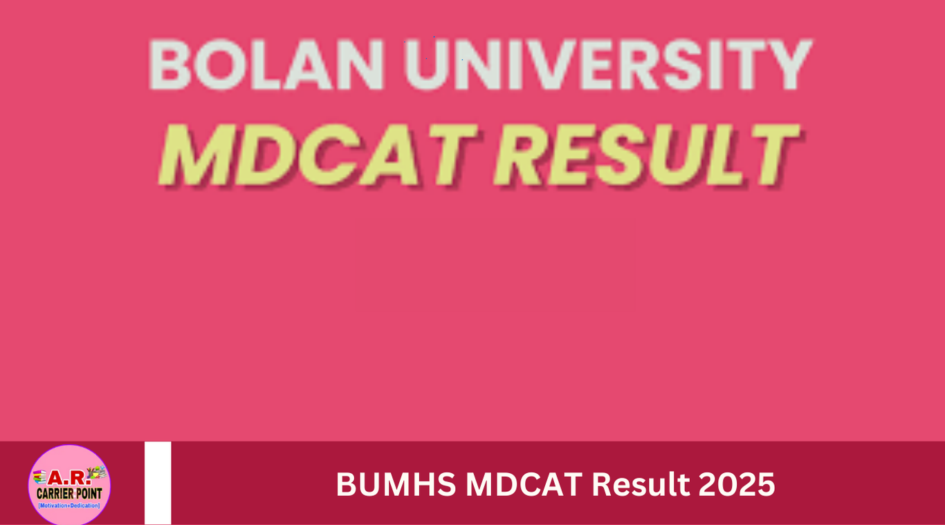 BUMHS MDCAT Result 2025 - AR Carrier Point