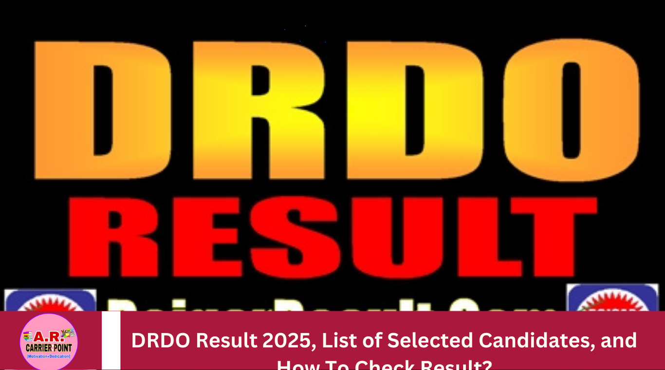 DRDO Result 2025 - AR Carrier Point