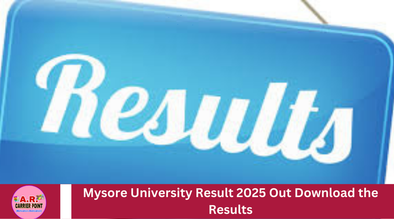 Mysore University Result 2025 - AR Carrier Point