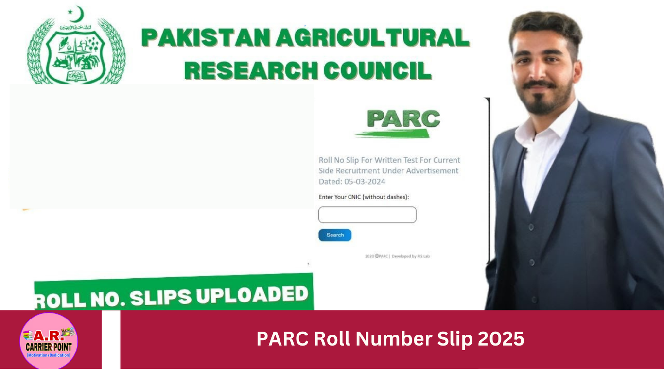 PARC Roll Number Slip 2025 - AR Carrier Point