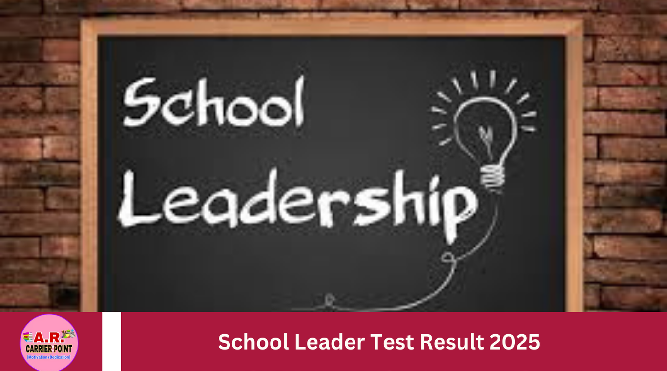 School Leader Test Result 2025 - AR Carrier Point