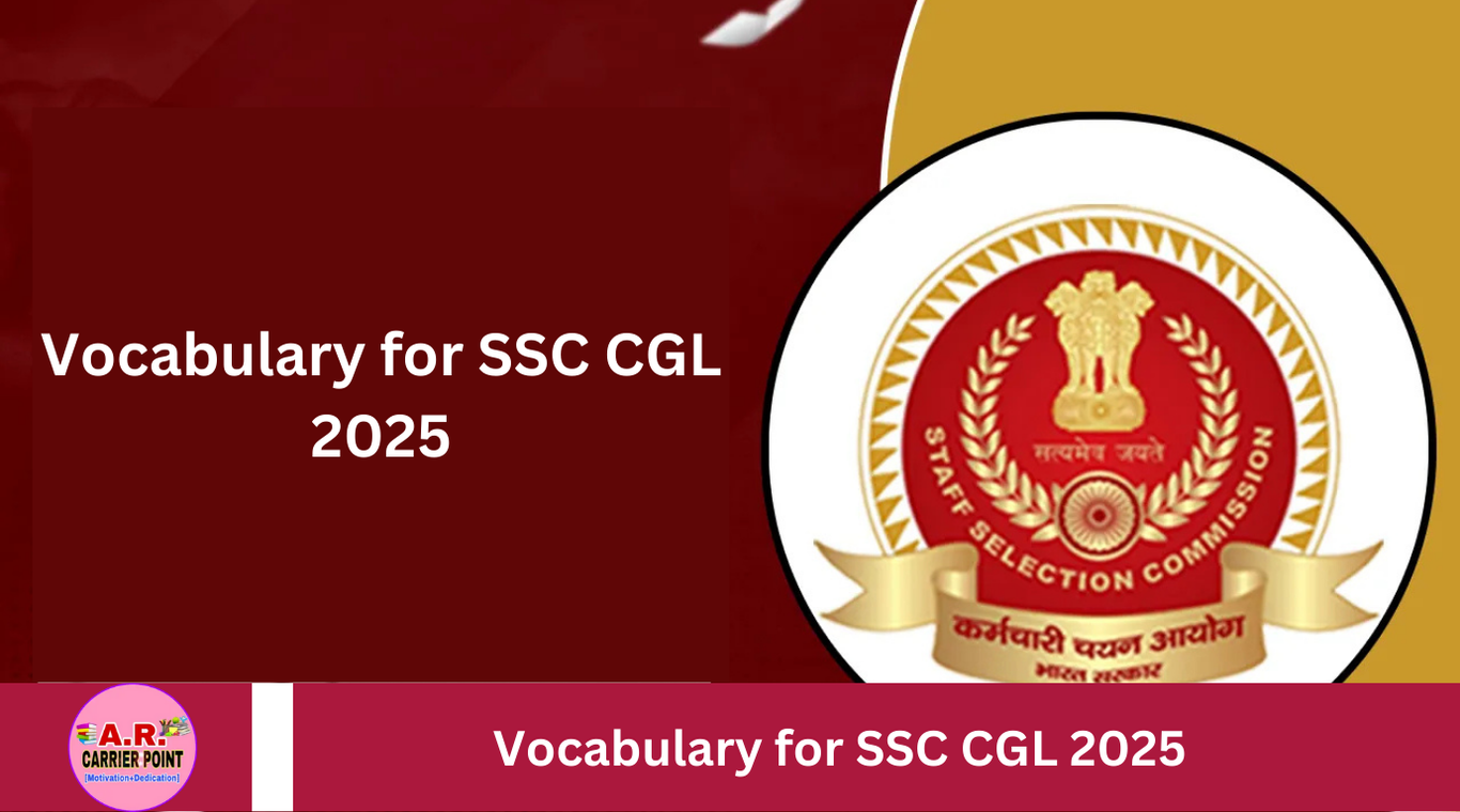 Vocabulary for SSC CGL 2025 - AR Carrier Point