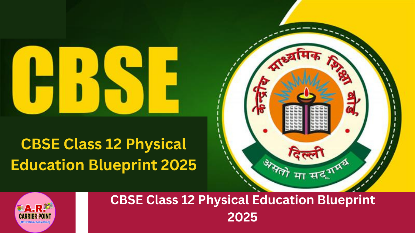 CBSE Class 12 Physical Education Blueprint 2025 - AR Carrier Point