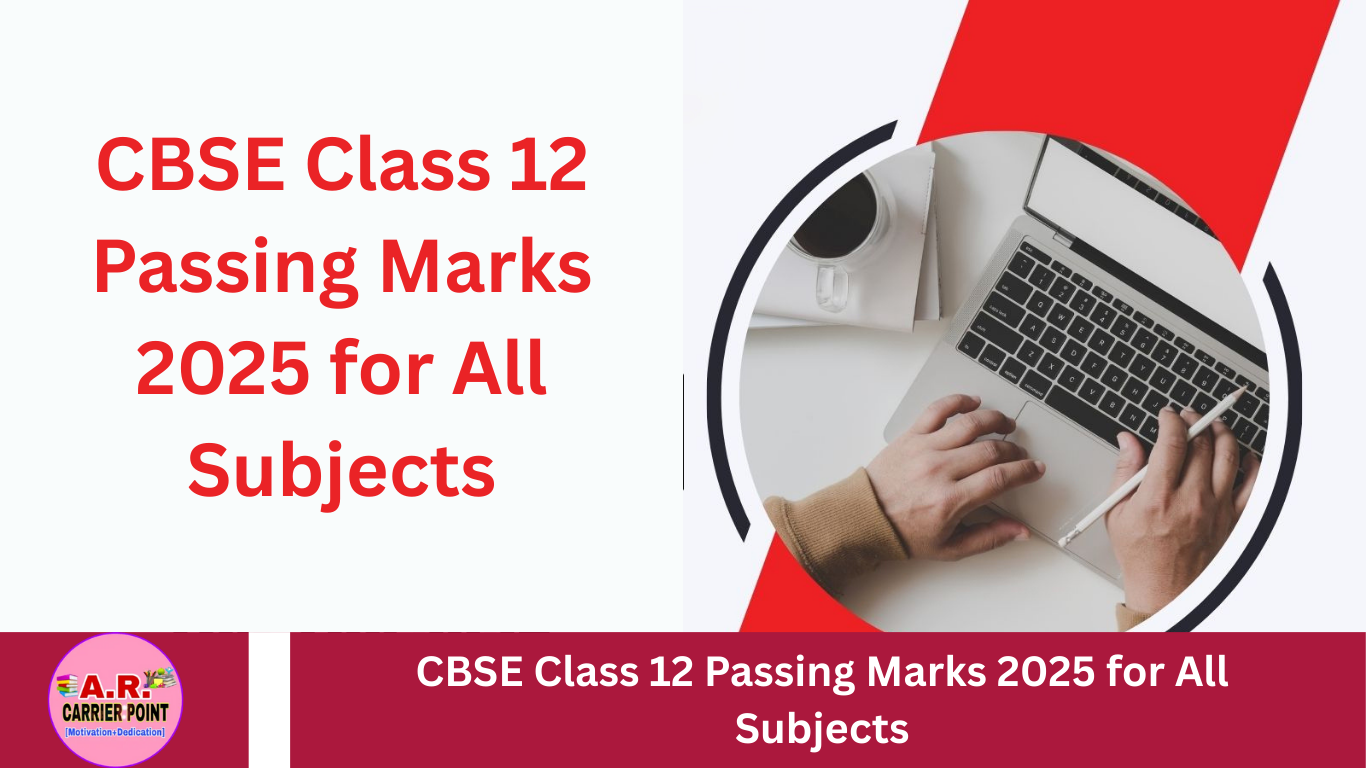 CBSE Class 12 Passing Marks 2025 for All Subjects - AR Carrier Point